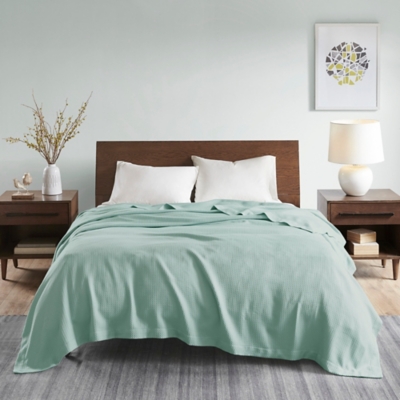 Click here for Freshspun Basketweave Twin Blanket  Seafoam prices
