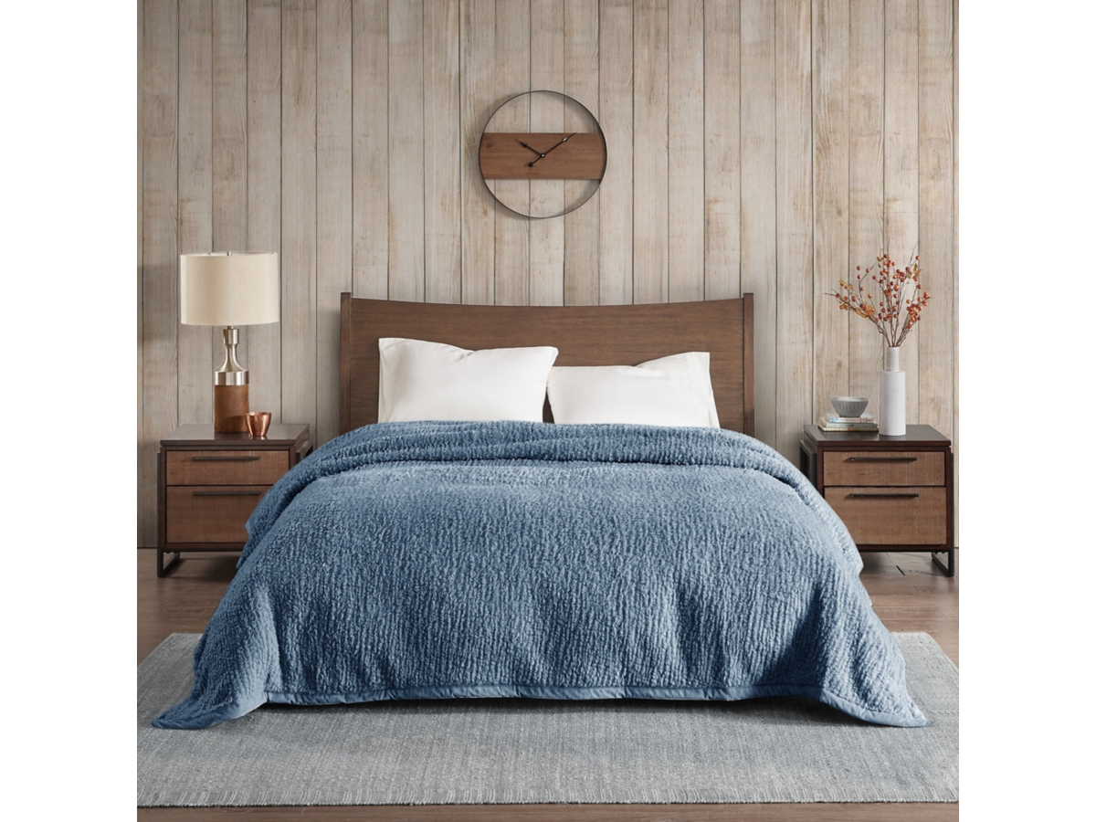 Burlington Berber Full Queen Blanket Ashley