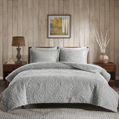 Click here for Teton Embroidered Plush King/California King Quilt... prices