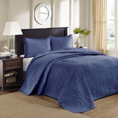 Click here for Quebec King Reversible Bedspread Set  Navy prices