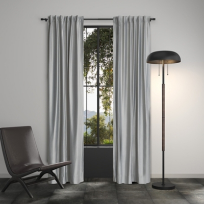 Click here for J. Queen Modern Valencia 84 Window Panel Pair  Sil... prices