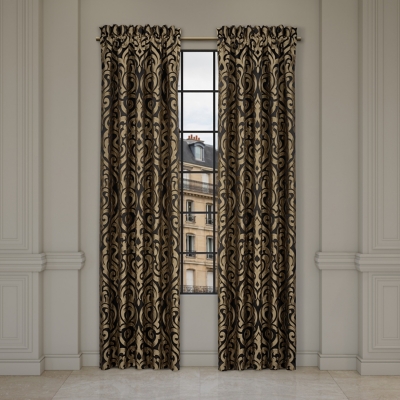 Click here for J. Queen New York Bolero 84 Window Panel Pair  Bla... prices