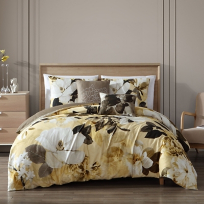 Click here for Bebejan Magnolia 100 Cotton 5 Piece King Size Reve... prices