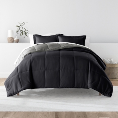 Click here for iEnjoy Home Twin/Twin XL Comforter Set  Black/Fog prices