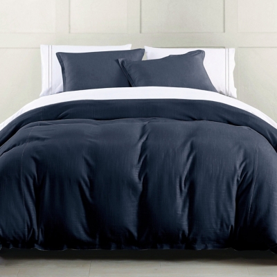 Click here for HiEnd Accents Hera 1-Piece Queen Duvet Cover  Navy prices
