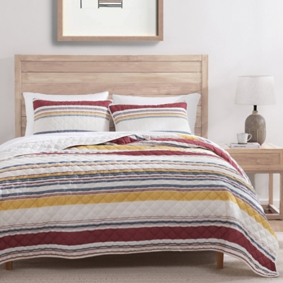 Click here for Indigo Hill Mystic 3-Piece King Quilt Set  Merlot prices
