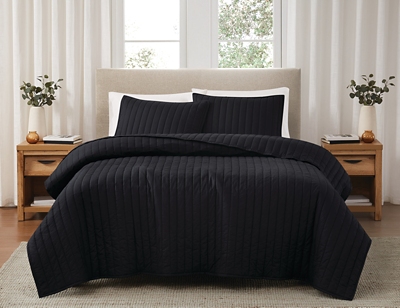Click here for Brooklyn Loom 2-Piece Twin Quilt Set  Black prices