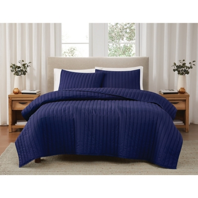 Click here for Brooklyn Loom 3-Piece King Quilt Set  Navy prices