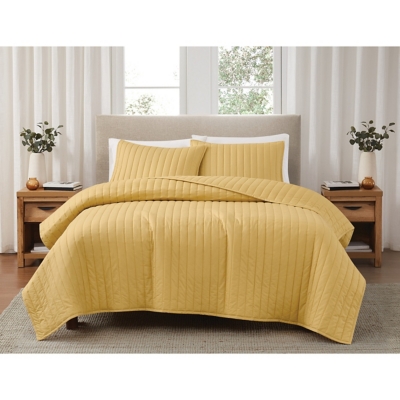 Click here for Brooklyn Loom 2-Piece Twin Quilt Set  Mustard Yell... prices