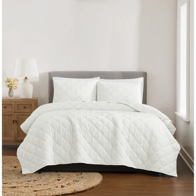 Click here for Brooklyn Loom Diamond Washed 2-Piece Twin Quilt Se... prices