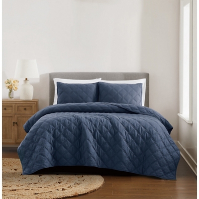 Click here for Brooklyn Loom Diamond Washed 3-Piece King Quilt Se... prices