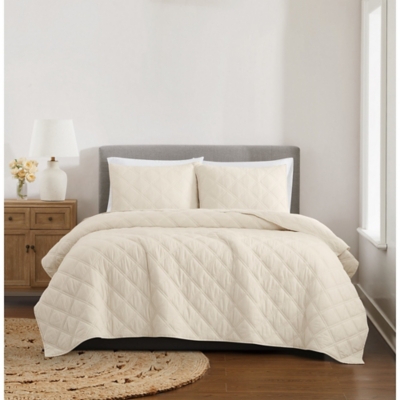 Click here for Brooklyn Loom Diamond Washed 2-Piece Twin Quilt Se... prices