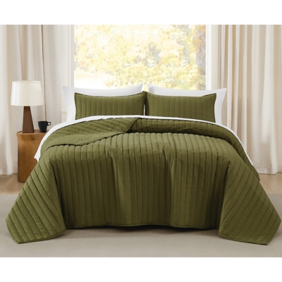 Click here for Brooklyn Loom Percale 3-Piece King Quilt Set  Oliv... prices