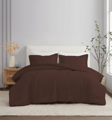 Click here for Brooklyn Loom Solid 3-Piece Full/Queen Comforter S... prices