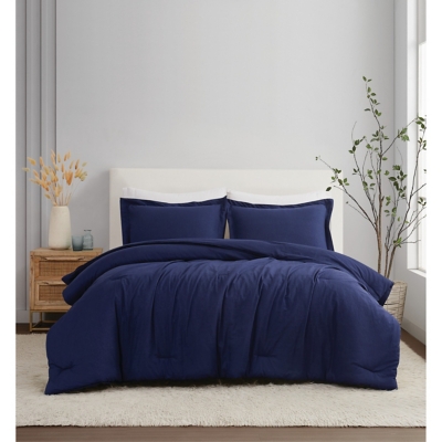 Click here for Brooklyn Loom Solid 3-Piece King Comforter Set  Na... prices