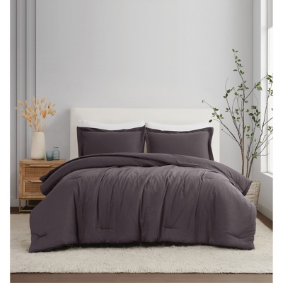 Click here for Brooklyn Loom Solid 3-Piece King Comforter Set  Ch... prices