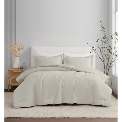Click here for Brooklyn Loom Solid 3-Piece Full/Queen Comforter S... prices