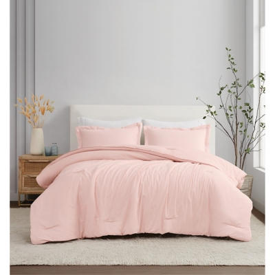 Click here for Brooklyn Loom Solid 3-Piece Full/Queen Comforter S... prices