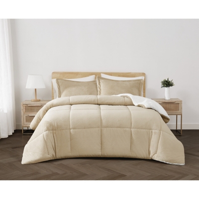Click here for Cannon Carved 2-Piece Twin XL Comforter Set  Tan prices