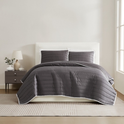 Click here for Christian Siriano NY 3-Piece King Quilt Set  Dark... prices