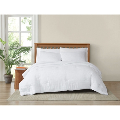 Click here for Truly Soft Crinkle 3-Piece King Comforter Set  Whi... prices