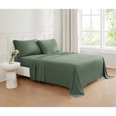 Click here for Truly Soft Solid 3-Piece King Sheet Set  Green prices