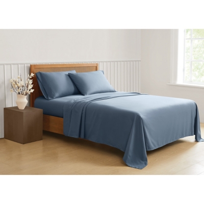 Click here for Truly Soft Sustainable 3-Piece Full Sheet Set  Blu... prices