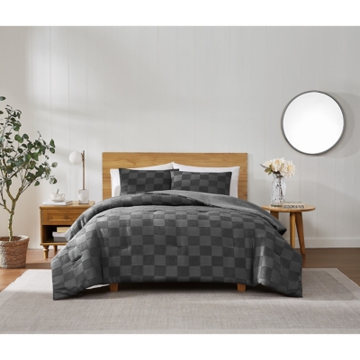 Click here for Truly Soft Textured Checkered 2-Piece Twin XL Comf... prices