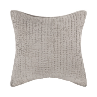 Click here for Ashley Luxe Quilted Velvet Euro Sham  Pebble prices