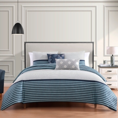 Click here for Bebejan® Blue Geo Lines 5-Piece King Comforter Set prices