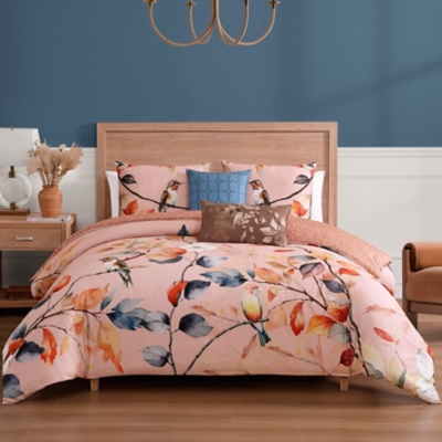 Click here for Bebejan® Peachy Dogwood 5-Piece Queen Comforter Se... prices