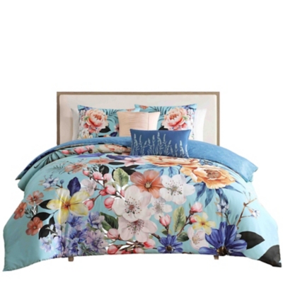 Click here for Bebejan Turquoise 5-Piece Queen Reversible Comfort... prices