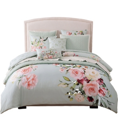 Click here for Bebejan Rose 8 Piece Queen Comforter Set  Green prices