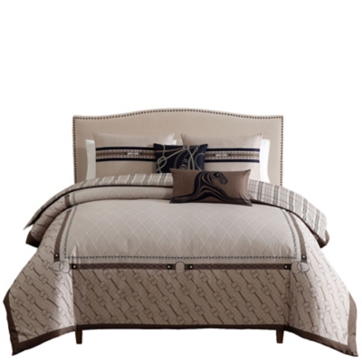 Click here for Bebejan Equestrian 5 Piece King Comforter Set  Tan prices