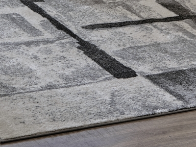 Click here for Brycebourne 53 x 77 Rug  Black/Cream/Gray prices