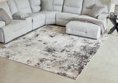 Click here for Langwell 8 x 10 Rug  Black/Gray/White prices