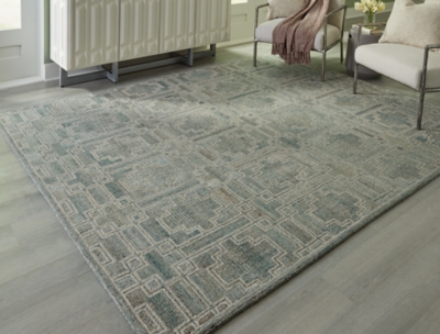Click here for Jossland 8 x 10 Rug  Green/Ivory prices