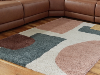 Click here for Flynnwick 8 x 10 Rug  Cream/Pink/Gray prices