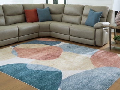 Click here for Chanleigh Washable 76 x 96 Area Rug  Multi prices