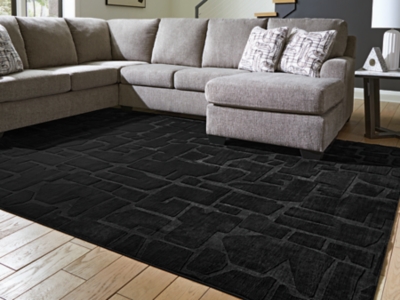 Click here for Gibbswell Washable 8 x 10 Area Rug  Black prices