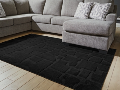 Click here for Gibbswell Washable 5 x 7 Area Rug  Black prices