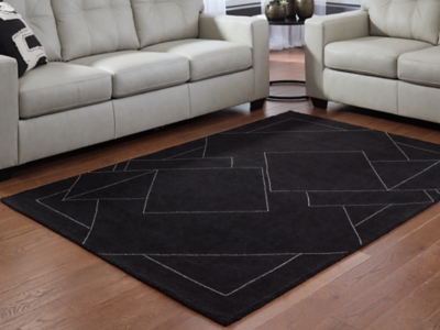Click here for Marav 5 x 7 Area Rug  Black/White prices