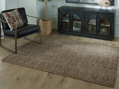 Click here for Merrittman 5 x 7 Area Rug  Brown/Ivory prices