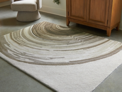 Click here for Rizwana 5 x 7 Area Rug  Ivory/Brown/Gray prices