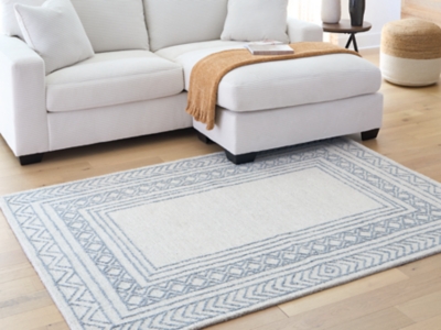 Click here for Azelhurst 5 x 7 Area Rug  Blue/Ivory/Gray prices