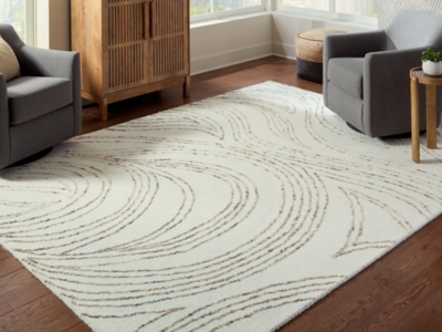 Click here for Deenbury 78 x 10 Area Rug  Ivory/Green/Brown prices