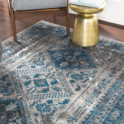 Click here for Livabliss Monte Carlo 53 x 73 Area Rug  Charcoal/B... prices