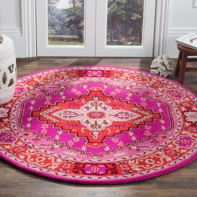 Click here for Safavieh Bellagio 5 X 5 Round Area Rug  Red/Pink prices