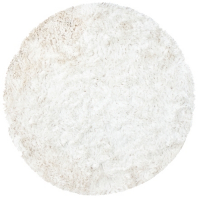 Click here for Ocean Shag 6 x 6 Round Area Rug  White prices