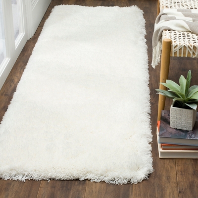 Click here for Safavieh Polar Shag 23 x 6 Runner  White prices